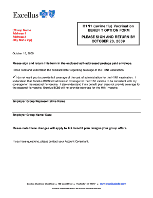 Fillable Online ASO opt-out form - Excellus BlueCross BlueShield Fax ...