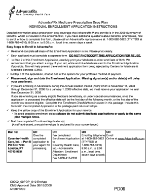 Fillable Online AdvRxApp.indd. 2011 Prior Authorization Fax Form Fax ...