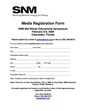 Fillable Online interactive snm Media Registration Form SNM Mid-Winter ...
