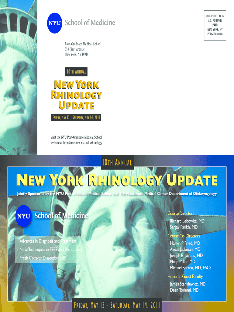 Fillable Online webdoc nyumc 0412029 Rhinology 2005 - NYU Langone Medical Center Fax Email Print ...