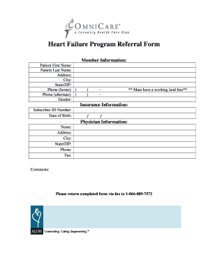 Fillable Online Provider Bulletin No 63 - CHF Referral Form - Coventry ...