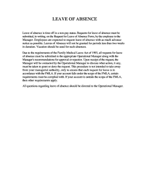 Fillable Online wff Leave of Absence - Medical - wff Fax Email Print ...