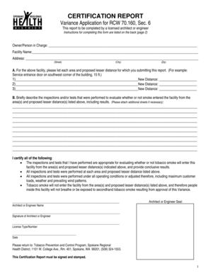 Fillable Online srhd Variance Certification Report - Spokane Regional ...