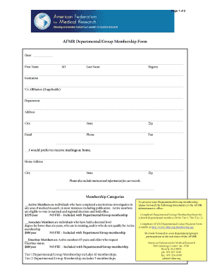 Fillable Online afmr Departmental Membership Form AFMR 11.doc - afmr ...