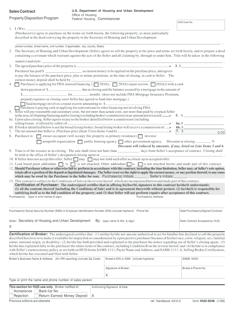 Fillable Online Local Govt contract package 031811 - V.X - HUD Pemco ...