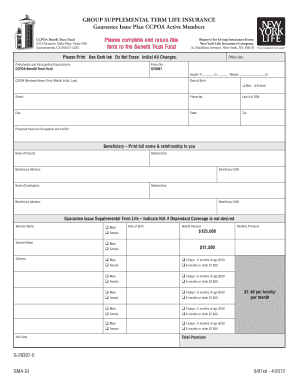 Fillable Online ccpoabtf Information. - the CCPOA Benefit Trust Fund ...