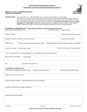 Fillable Online Accidental Claim Form - ACEP Insurance Fax Email Print ...