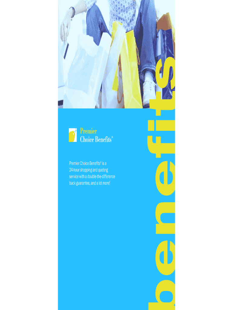 Fillable Online Premier Choice Benefits Program - Loyalty Solutions Fax ...