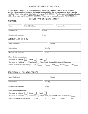 Fillable Online ocde Adoption verification form - Orange County ...