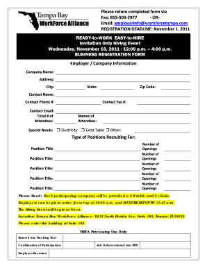 Fillable Online READY-to-WORK EASY-to-HIRE - Tampa Bay Workforce ...