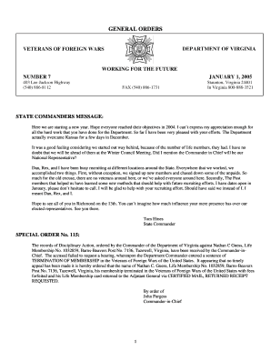 Fillable Online myvfw January - My VFW - myvfw Fax Email Print - pdfFiller