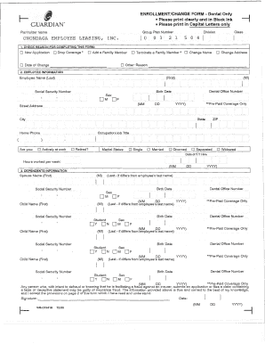 Fillable Online guardian enrollment form Fax Email Print - pdfFiller