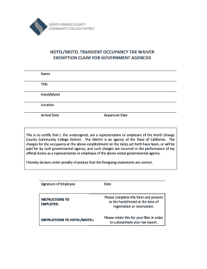 Hotel Waiver Template - Fill Online, Printable, Fillable, Blank | pdfFiller