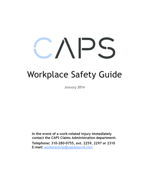 Fillable Online Workplace Safety Guide - CAPS Fax Email Print - pdfFiller