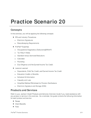 Fillable Online Practice Scenario 20 Fax Email Print - pdfFiller
