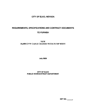 Fillable Online CITY OF ELKO, NEVADA Fax Email Print - pdfFiller