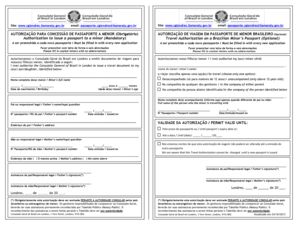 Fillable Online Form Aut Concess o Pass Menor e Aut Viagem(2).pdf Fax ...