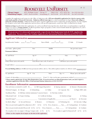 roosevelt application Fill Online, Printable, Fillable, Blank - pdfFiller