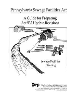 Fillable Online elibrary dep state pa A Guide for Preparing Act 537 ...