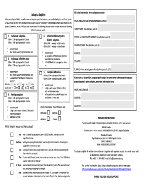 Fillable Online Pdf Adoption form - Blue World Fax Email Print - pdfFiller