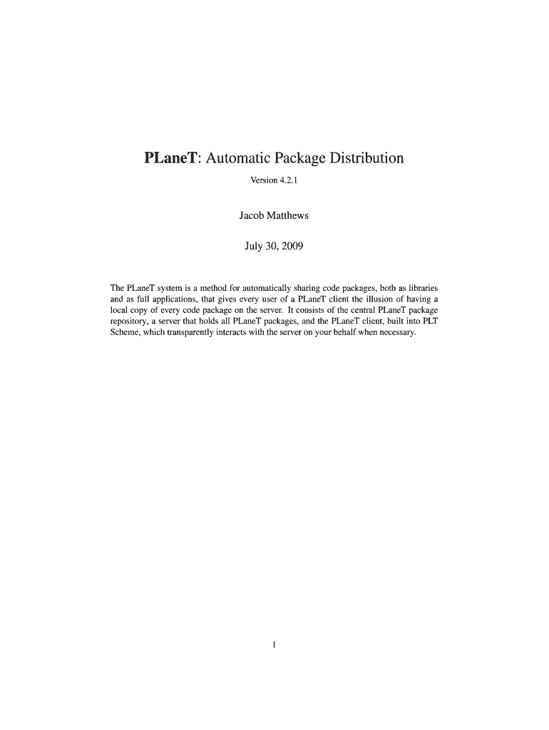 Fillable Online download plt-scheme PLaneT: Automatic Package ...