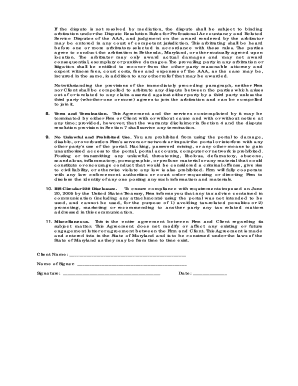 Fillable Online Client Portal User Agreement Form - Gelman, Rosenberg ...