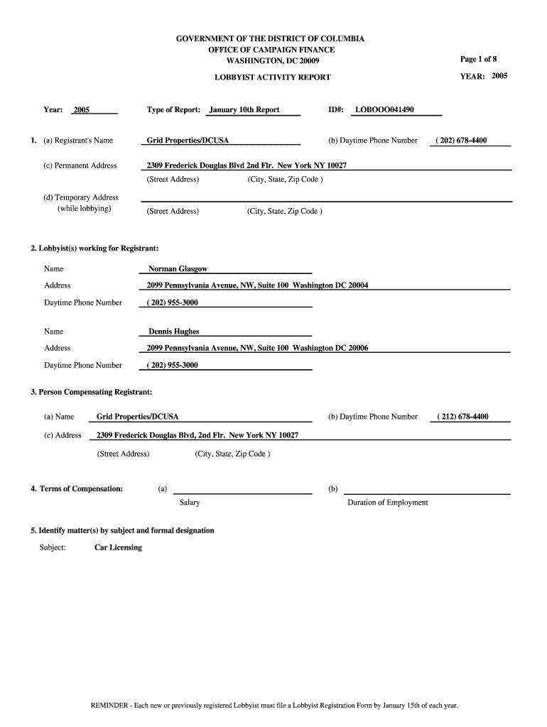 Fillable Online ocf dc Grid PropertiesDCUSA - ocf dc Fax Email Print ...