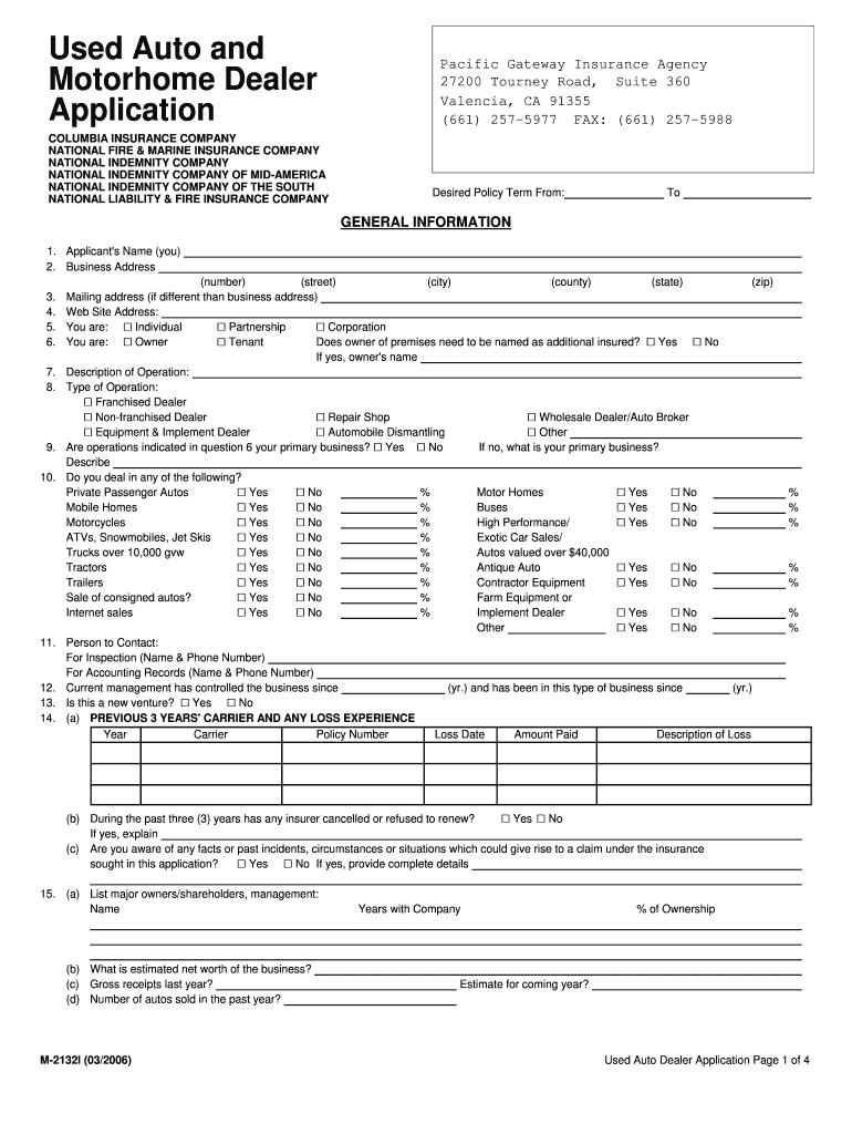 Fillable Online Used Auto and Fax Email Print - pdfFiller