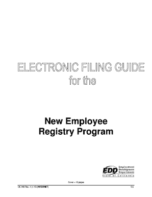 Fillable Online DE 340 - Employment Development Department - State of ...