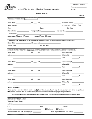 Fillable Online APPLICATION FOR PARTICIPATION - Benefits Board Fax ...