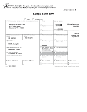 Fillable Online Sample Form 1099 - Benefits Board Fax Email Print ...