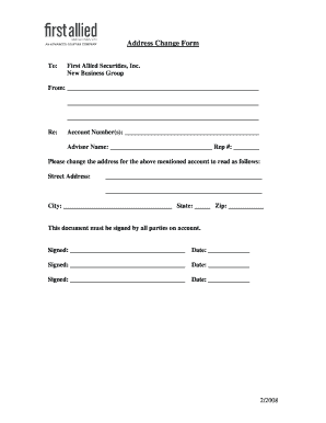 Fillable Online Address Change Form - Swadeo Fax Email Print - pdfFiller