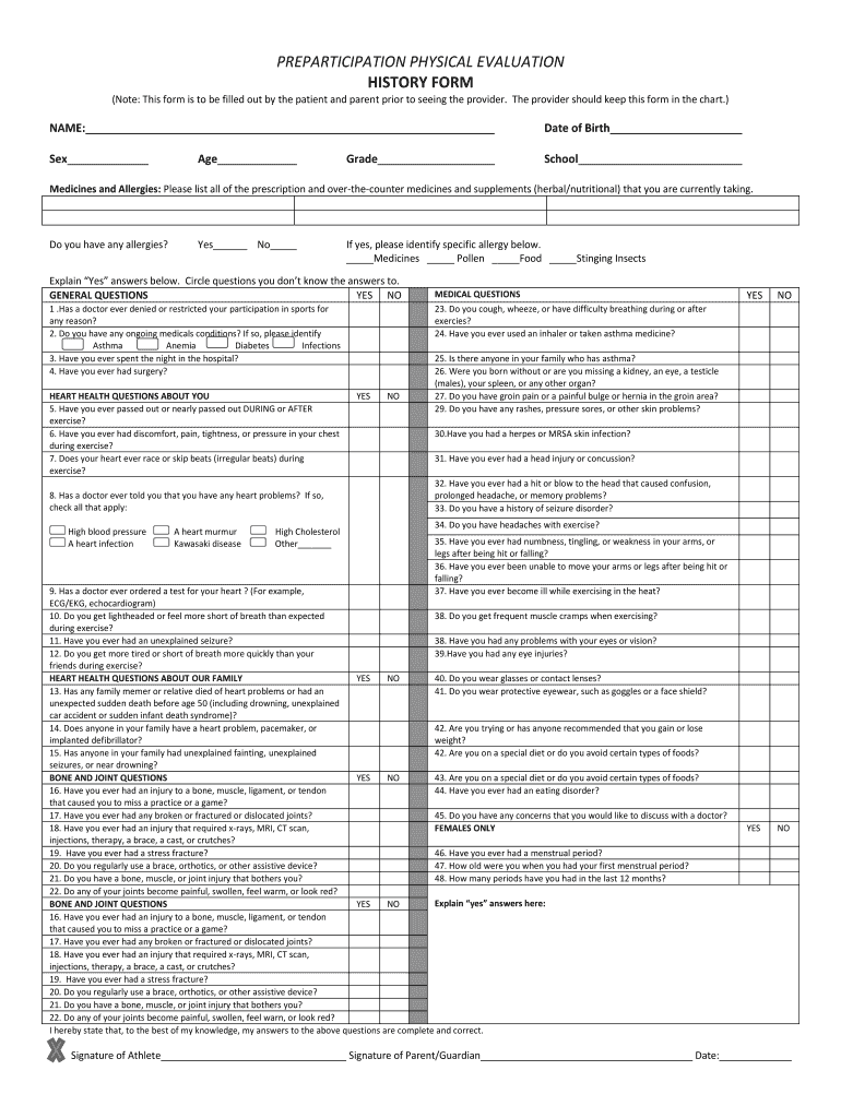 Fillable Online hcps (Note This form is to be filled out by the patient ...