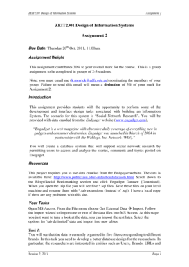 Fillable Online ZEIT2301 Design of Information Systems Assignment 2 Fax ...