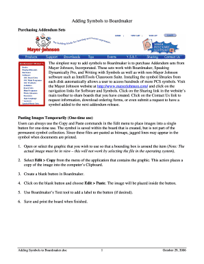 Fillable Online Adding Symbols to Boardmaker Fax Email Print - pdfFiller