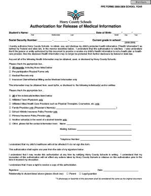 Fillable Online Authorization for Release of Medical Information ...