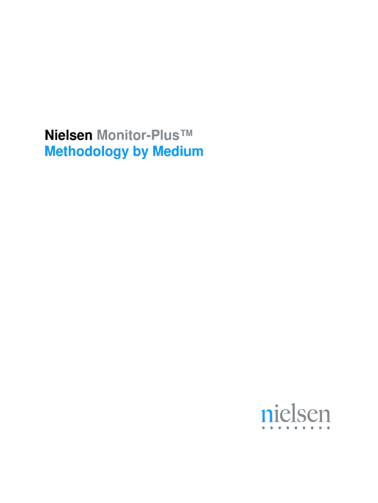 Fillable Online Nielsen Monitor-Plus Fax Email Print - pdfFiller