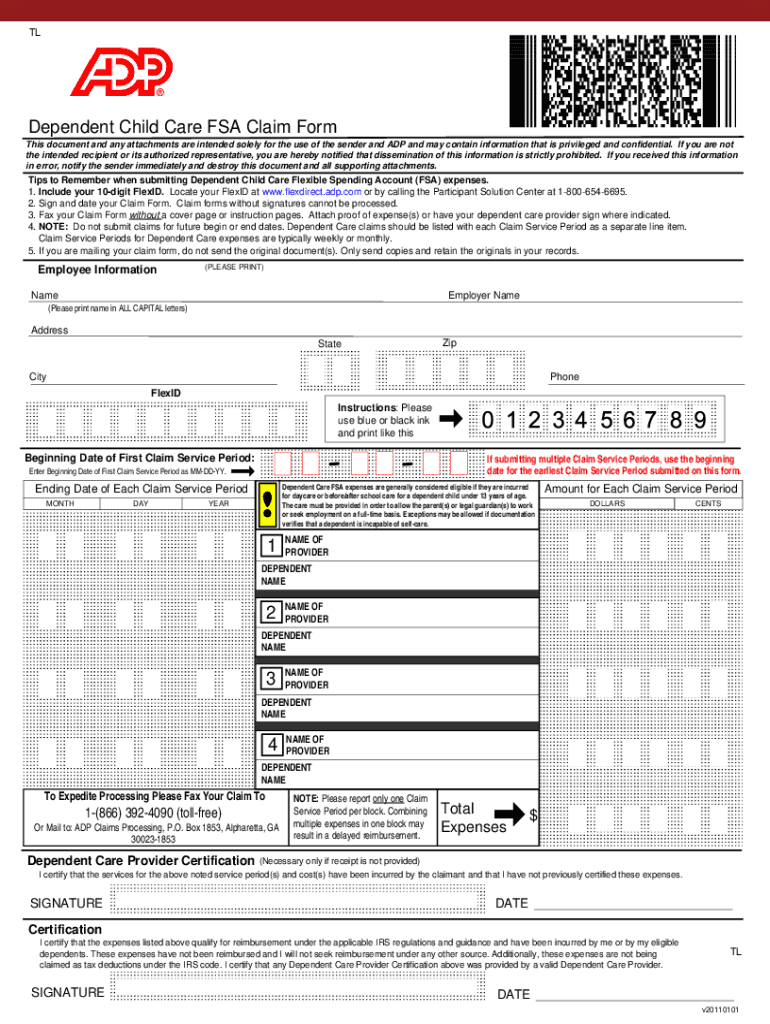 Dependent Child Care Fill Online Printable Fillable Blank PdfFiller