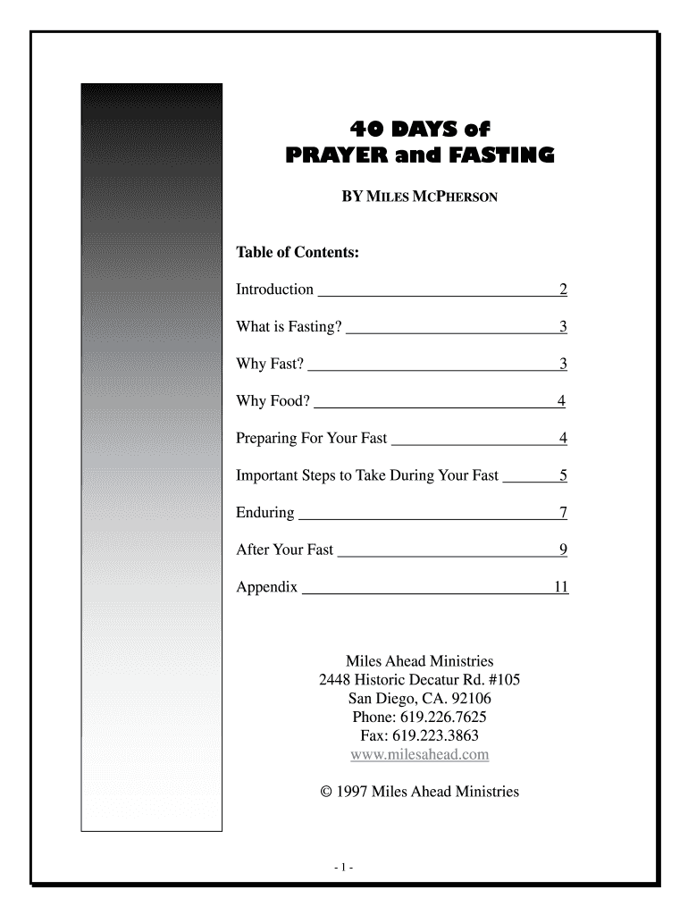 Fillable Online 40 DAYS of Fax Email Print - pdfFiller