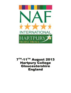 Fillable Online Hartpury College Fax Email Print - pdfFiller