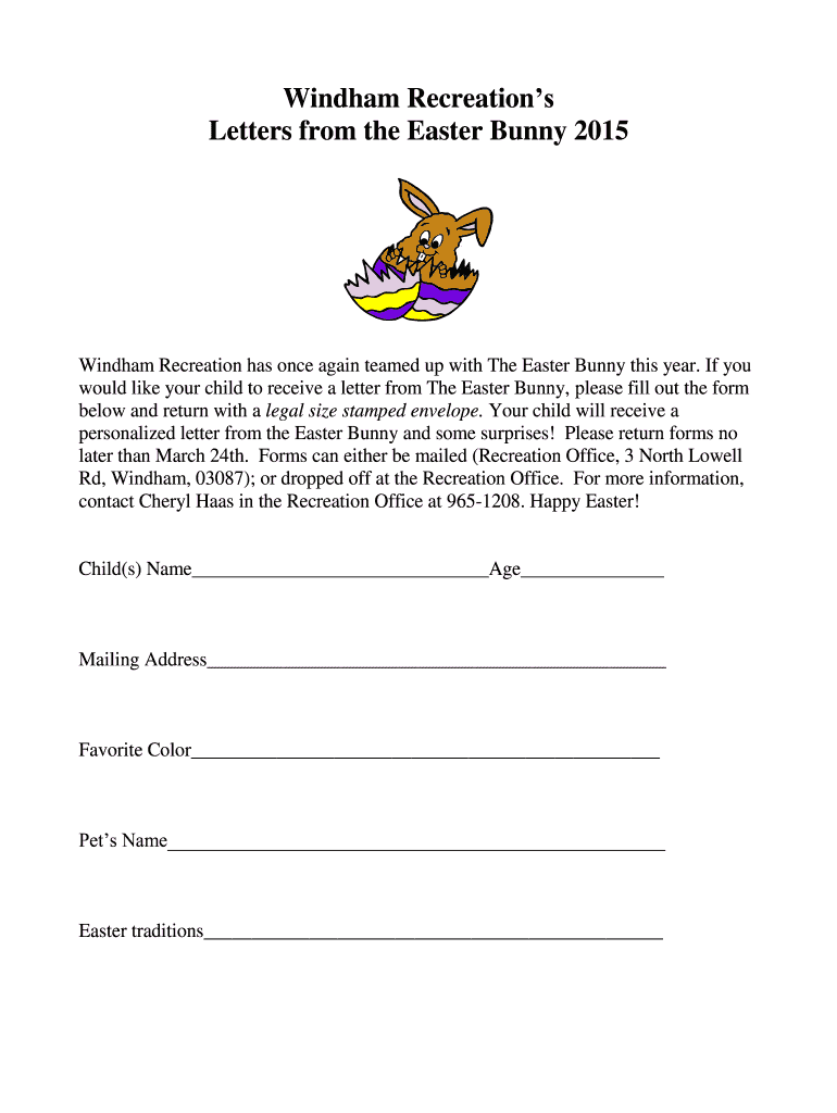 Fillable Easter Letters Fill Out Sign Online DocHub