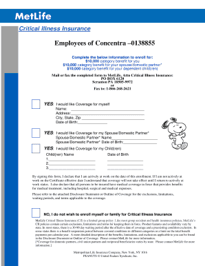 Fillable Online Employees of Concentra 0138855 Fax Email Print - pdfFiller