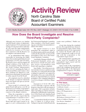 Fillable Online nccpaboard How Does the Board Investigate and Resolve ...