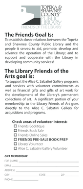 Fillable Online tscpl Memberships - Topeka & Shawnee County Public ...