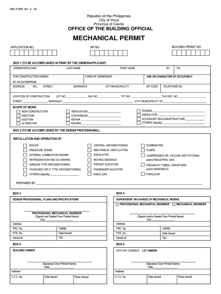 Fillable Online imus gov A 04 Republic of the Philippines City of Imus ...