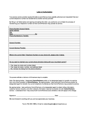 Fillable Online ij Letter of Authorization - ij.net Fax Email Print ...