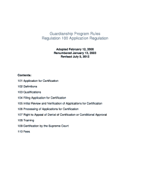 Fillable Online Guardianship Program Rules Fax Email Print - pdfFiller