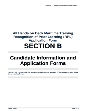Fillable Online Certificate I & II Maritime Operations (Coxswain NC2 ...