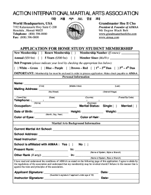 Fillable Online AIMAA HOME STUDY APPLICATION.PDF Fax Email Print ...