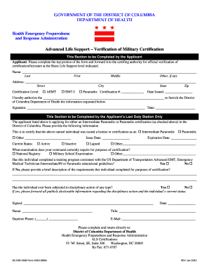Fillable Online doh dc Health Emergency Preparedness Fax Email Print ...